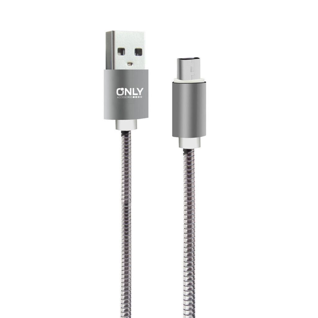 CABLE USB MOD 55 – METAL ONLY – V8 – PLATEADO – Todo PCe – Distribuidor ...